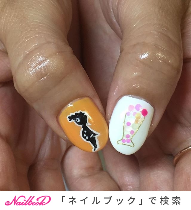 夏/ライブ/ハンド/キャラクター/スイーツ - pasapasaiのネイルデザイン[No.4433698]｜ネイルブック