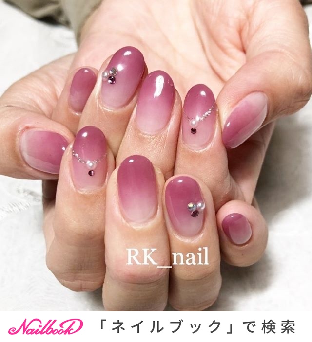 オールシーズン/オフィス/ハンド/グラデーション/ピンク - RK_nail〜ｱｰﾙｹｲﾈｲﾙ〜のネイルデザイン[No.4779424]｜ネイルブック