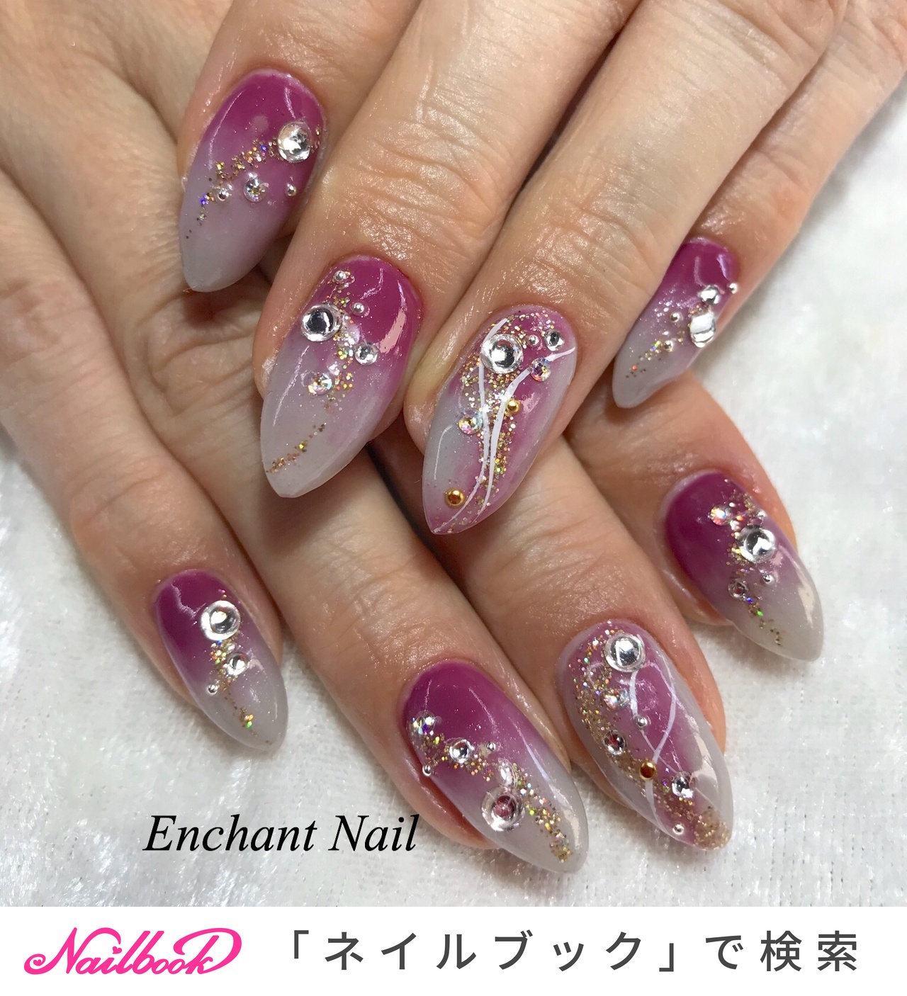 オールシーズン/ブライダル/パーティー/デート/ハンド - enchant1188のネイルデザイン[No.4829725]｜ネイルブック