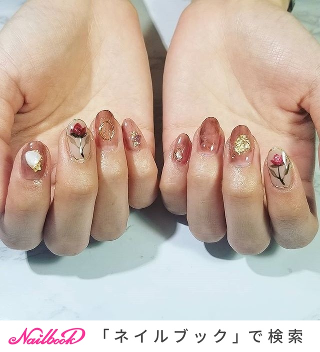 オールシーズン/クリスマス/パーティー/女子会/ハンド - mamaroanailのネイルデザイン[No.4924613]｜ネイルブック