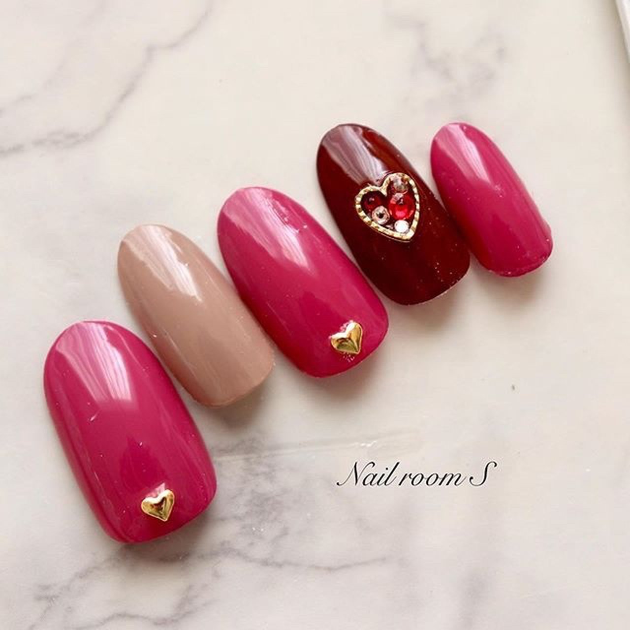 バレンタイン/パーティー/デート/女子会/ハンド - Nailroom__S Shiho Hiratouのネイルデザイン[No.5006096 ...