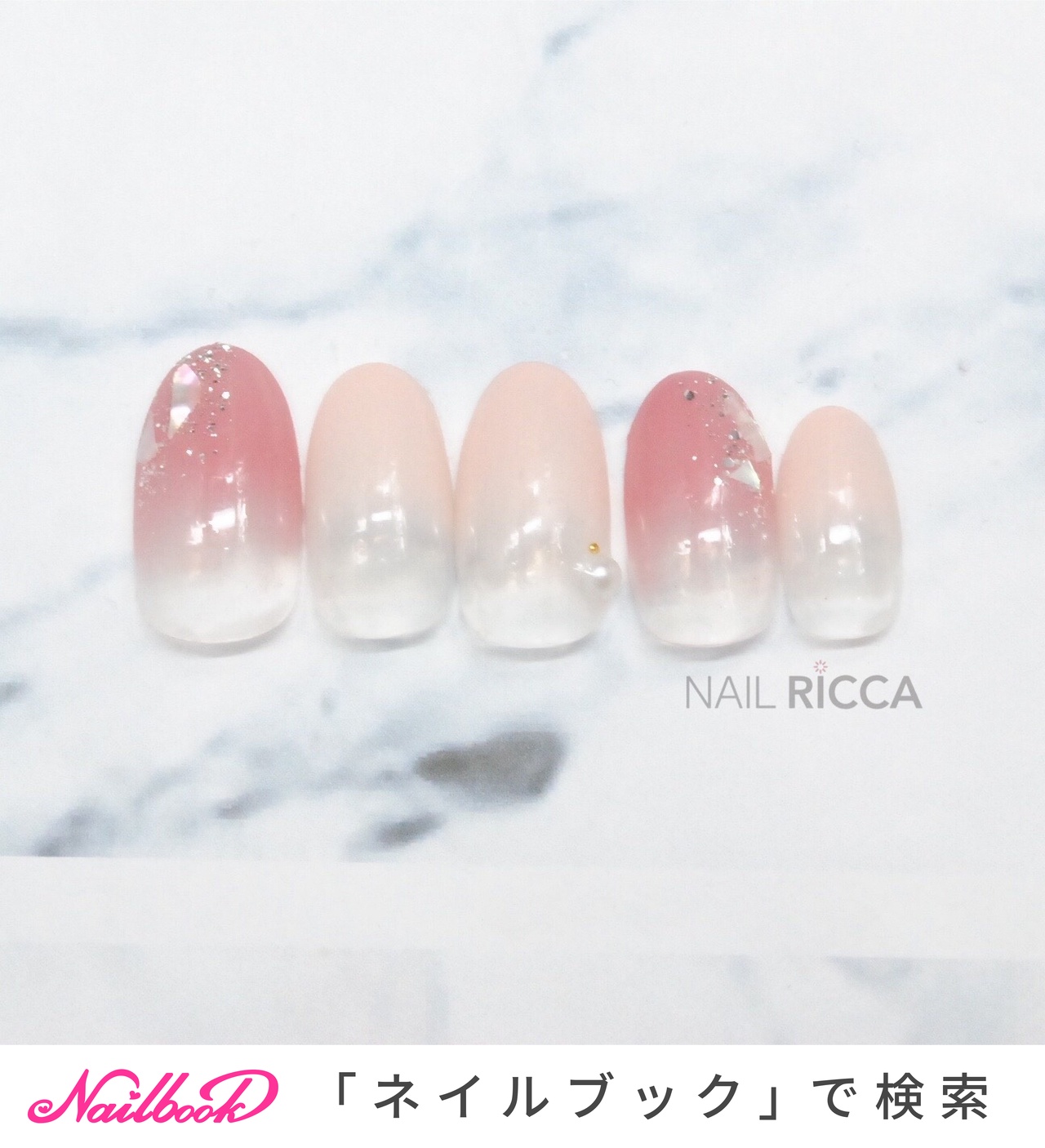春/夏/ハンド/シンプル/グラデーション - NAIL RICCAのネイルデザイン[No.5053154]｜ネイルブック