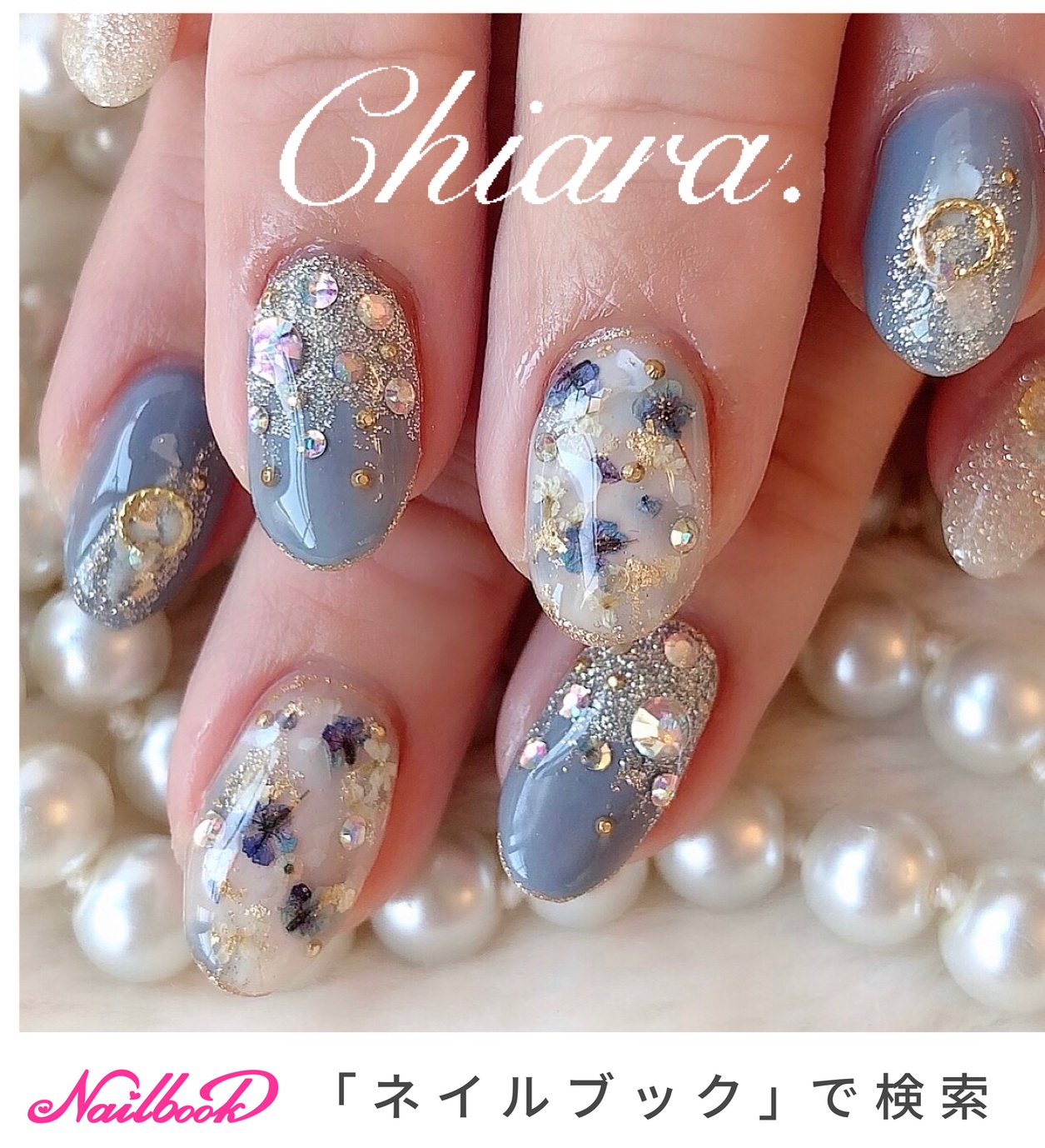 春/夏/オールシーズン/梅雨/フラワー - YokoShikata♡ｷｱﾗのネイルデザイン[No.5139468]｜ネイルブック