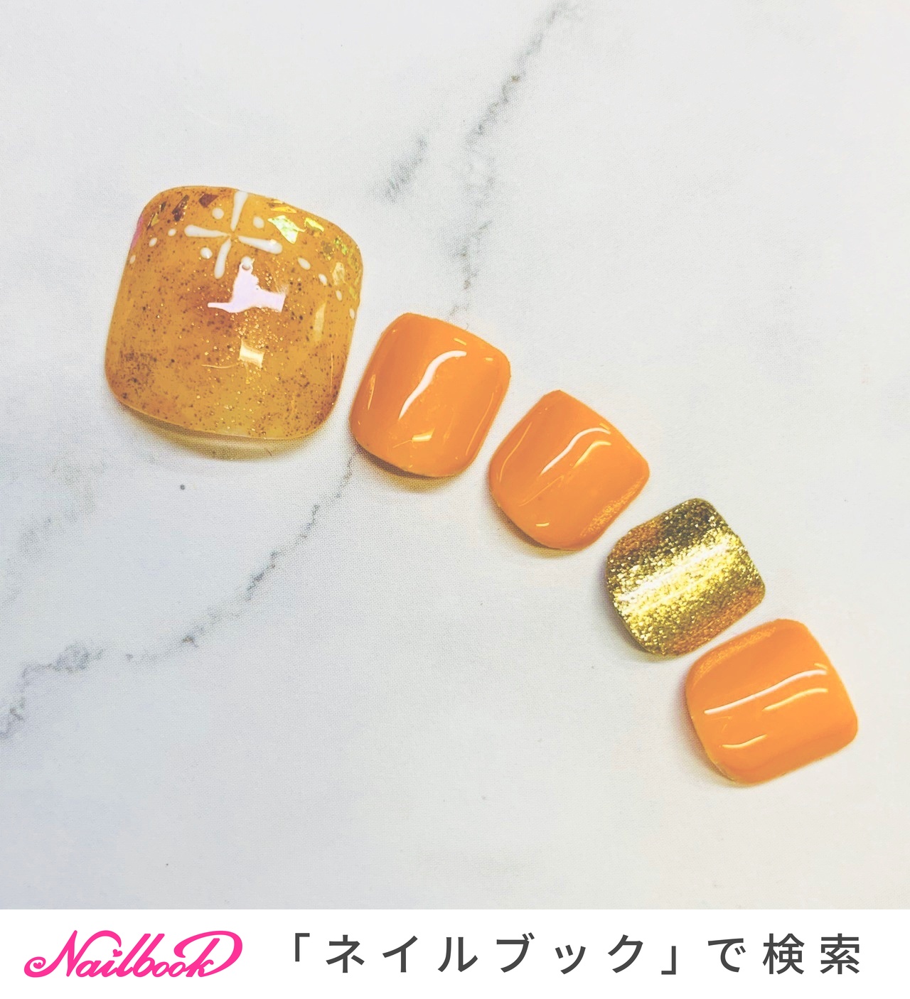 夏/リゾート/オフィス/女子会/フット - Hiroko Yamamotoのネイルデザイン[No.5402438]｜ネイルブック