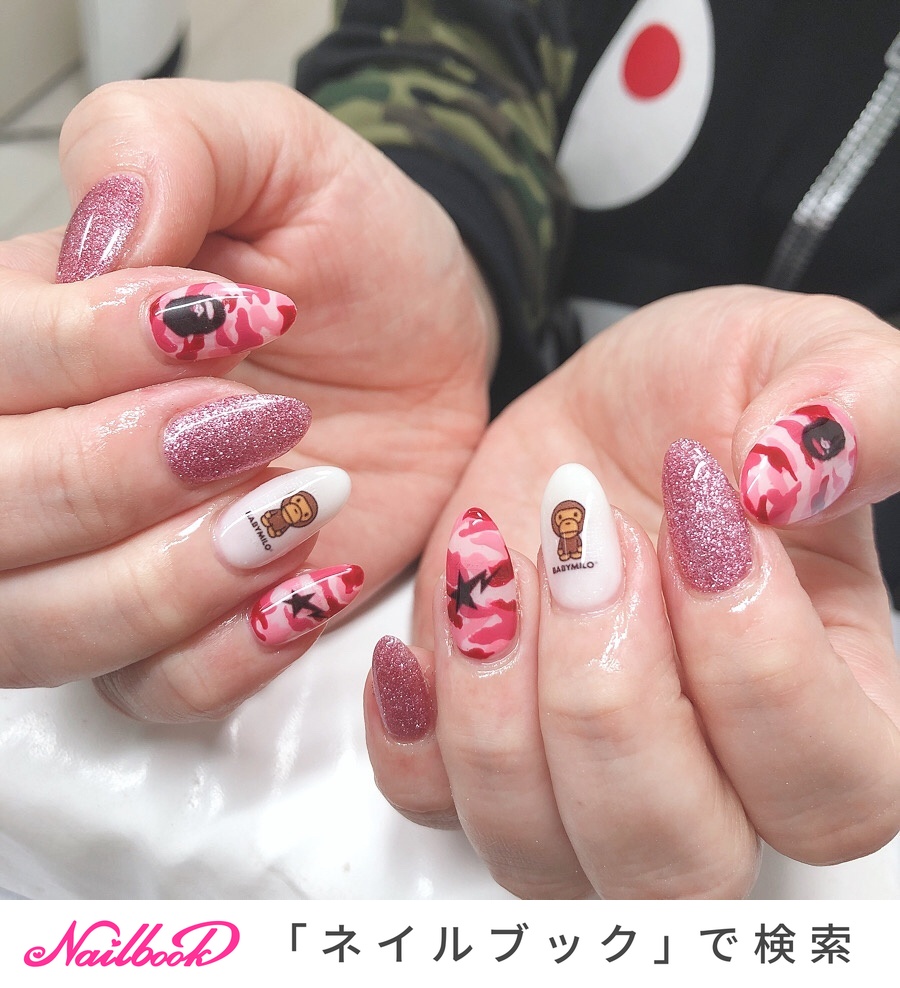 オールシーズン/ハンド/ラメ/ワンカラー/キャラクター - nail salon jasmineのネイルデザイン[No.5433509]｜ネイルブック