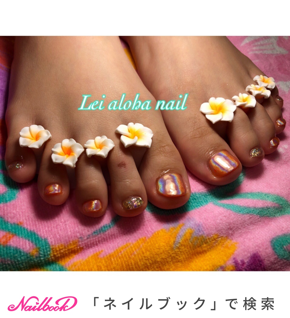 オールシーズン/フット/シンプル/ラメ/ワンカラー - Lei aloha nail meguのネイルデザイン[No.5455598]｜ネイルブック