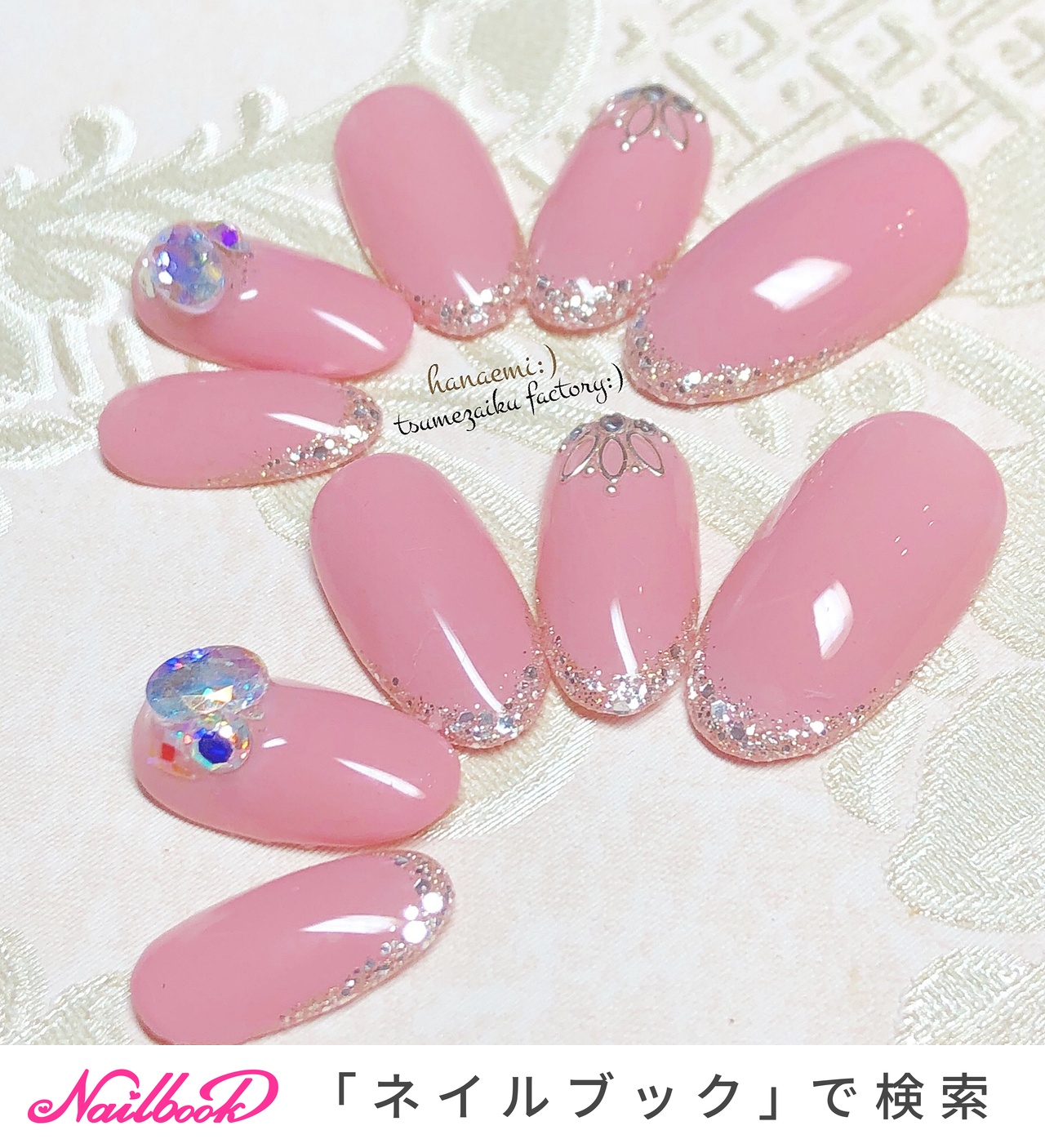 オールシーズン/ブライダル/パーティー/デート/ハンド - nail&smile hanaemiﾟ+｡:.ﾟஐ美沙♡のネイルデザイン[No ...