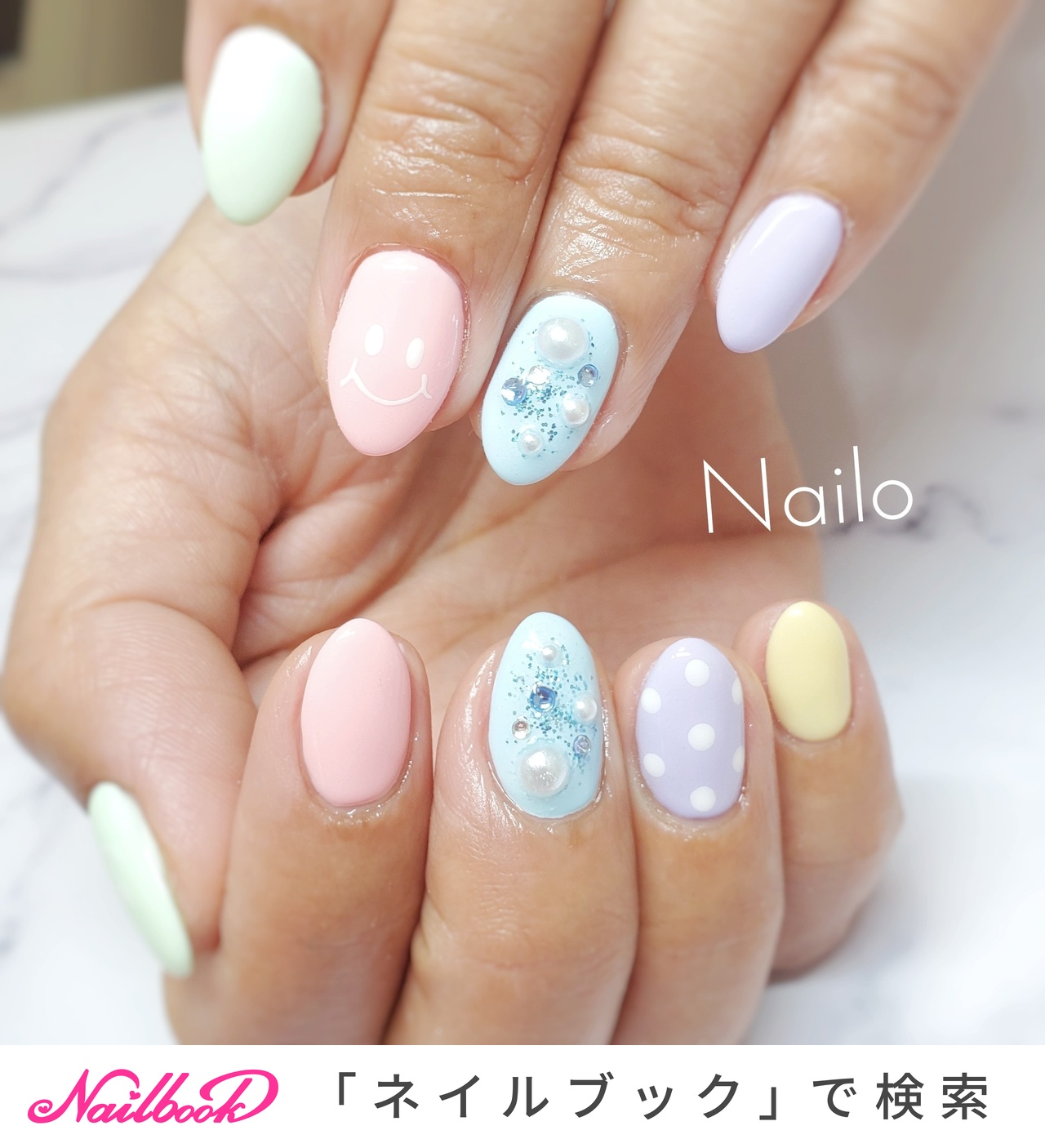 春/夏/オールシーズン/ワンカラー/キャラクター - nailsalon_nailoのネイルデザイン[No.5513363]｜ネイルブック