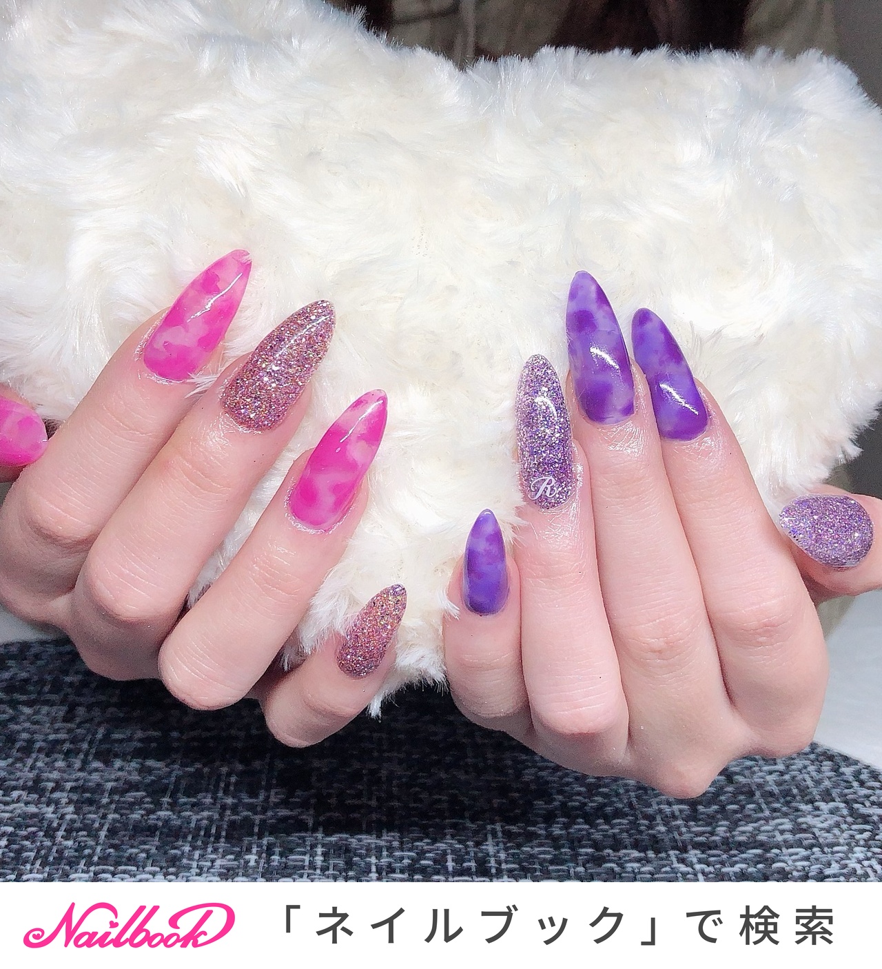 オールシーズン/ハンド/ラメ/タイダイ/スーパーロング - Grace Nail Laboのネイルデザイン[No.5598608]｜ネイルブック