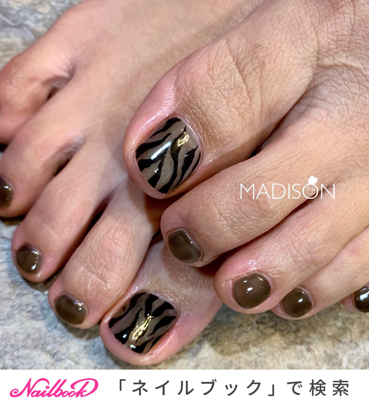 秋/冬/オールシーズン/女子会/フット - MADISONのネイルデザイン[No.5851057]｜ネイルブック