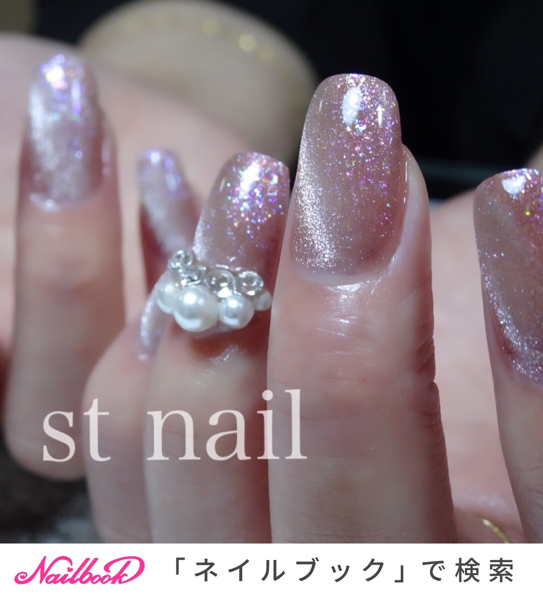 冬/バレンタイン/ブライダル/パーティー/ハンド - st_nail_stのネイルデザイン[No.5910908]｜ネイルブック