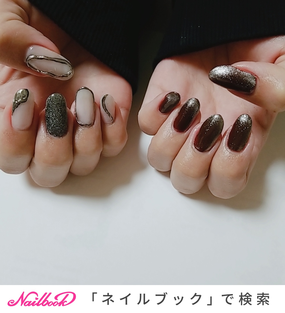 秋/冬/オールシーズン/ワンカラー/3D - HAKのネイルデザイン[No.5950191]｜ネイルブック