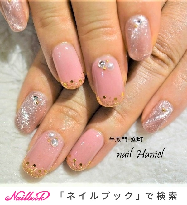 オールシーズン/オフィス/ブライダル/デート/ハンド - chiyo.k ️半蔵門・麹町ハニエルのネイルデザイン[No.6017096]｜ネイルブック