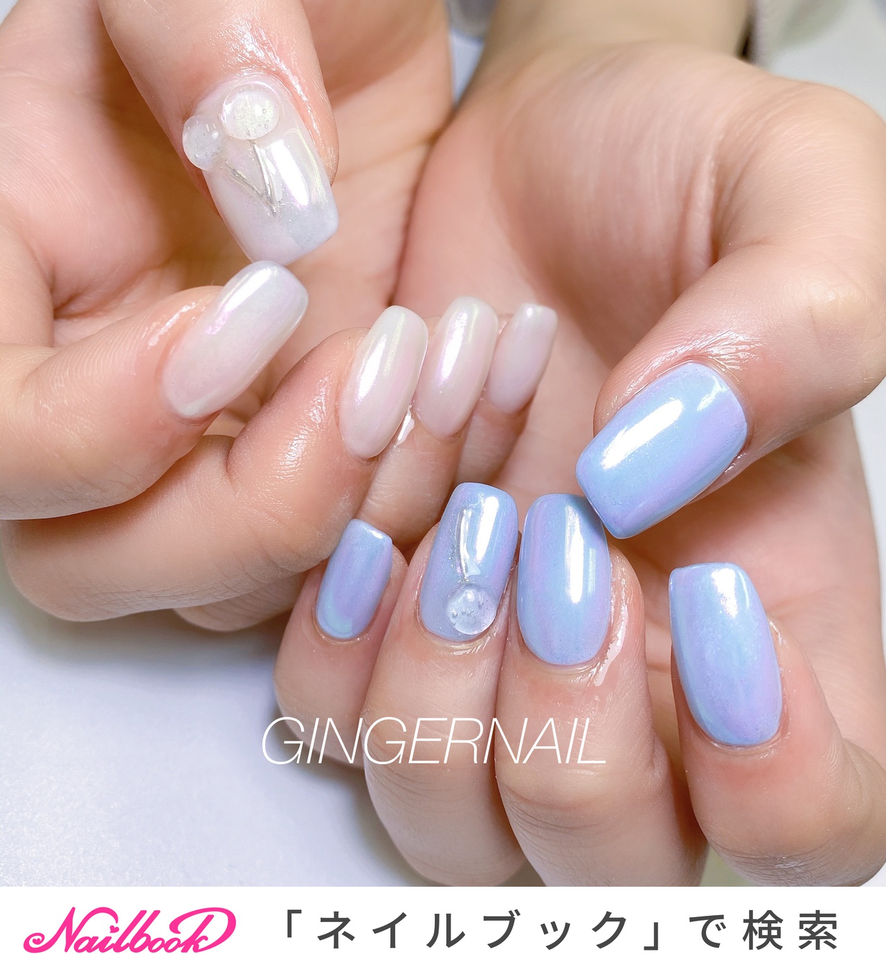 オフィス/ブライダル/デート/女子会/ハンド - 【GINGER NAIL】代々木 ジンジャーネイルのネイルデザイン[No.6202612 ...