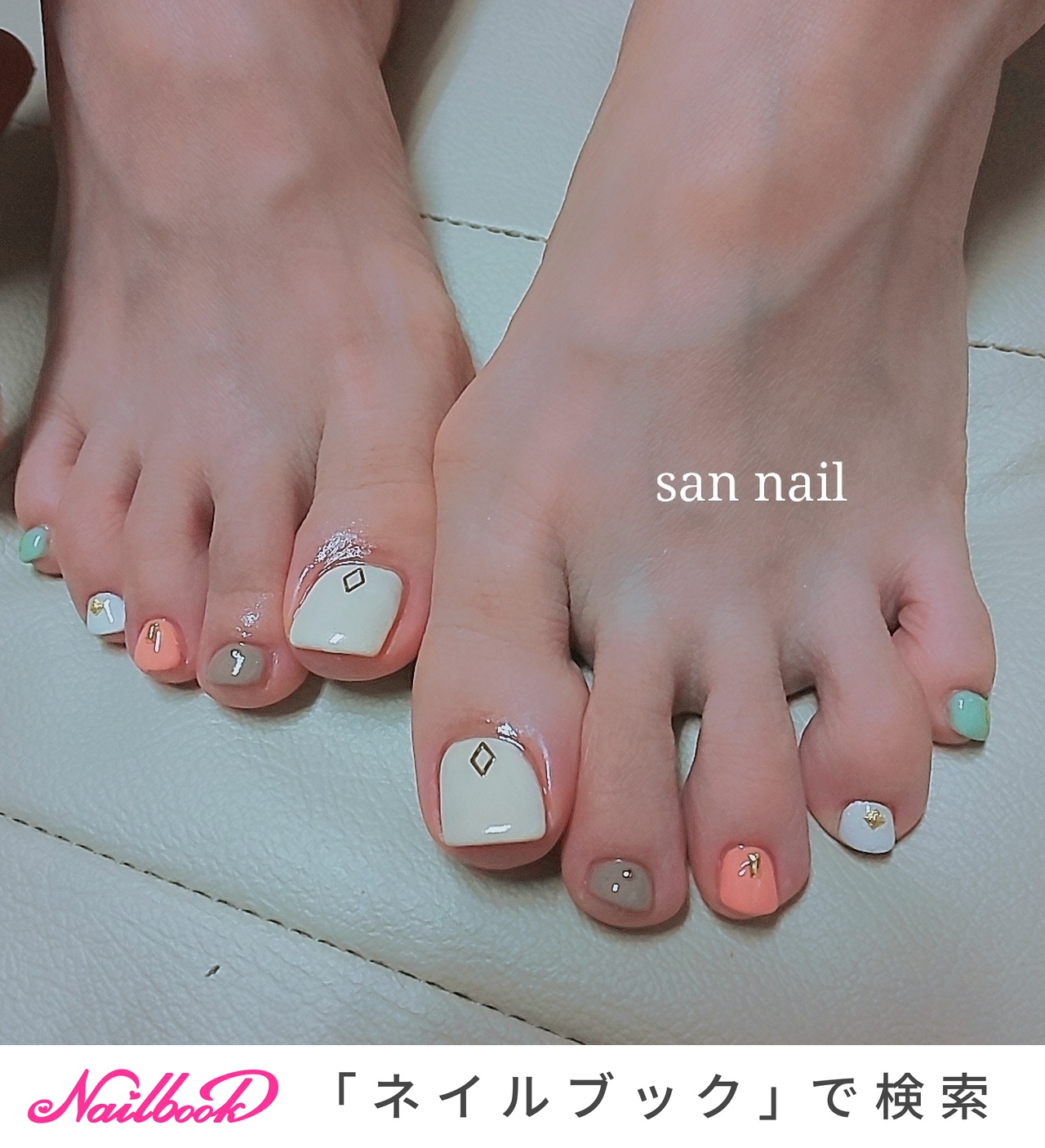 秋/冬/オールシーズン/デート/フット - san nailのネイルデザイン[No.6677056]｜ネイルブック