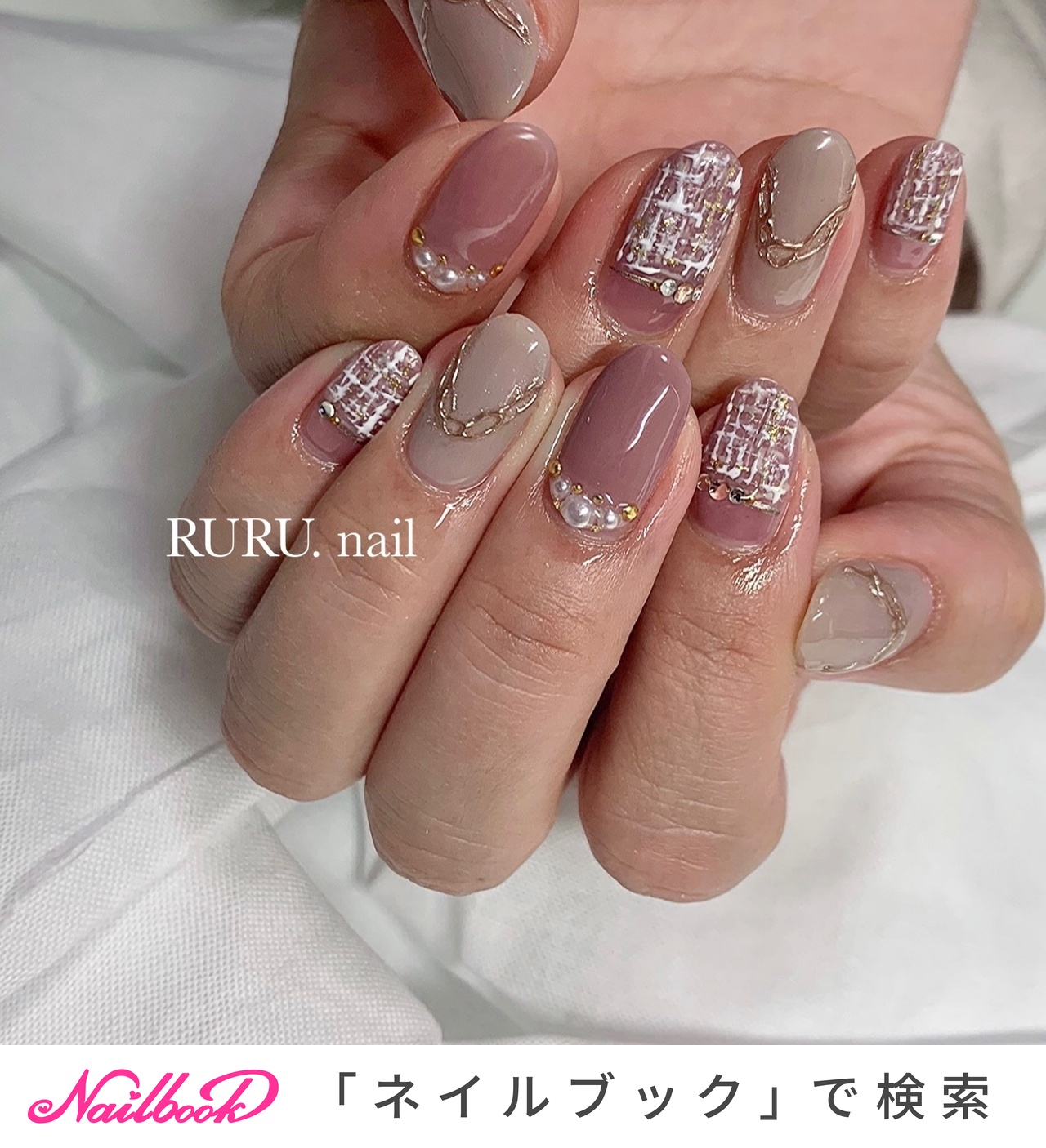 春/秋/冬/オールシーズン/ハンド - RURU. nail ♡のネイルデザイン[No.6913652]｜ネイルブック