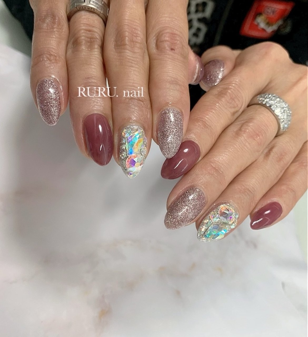 春/秋/冬/オールシーズン/ハンド - RURU. nail ♡のネイルデザイン[No.7092321]｜ネイルブック