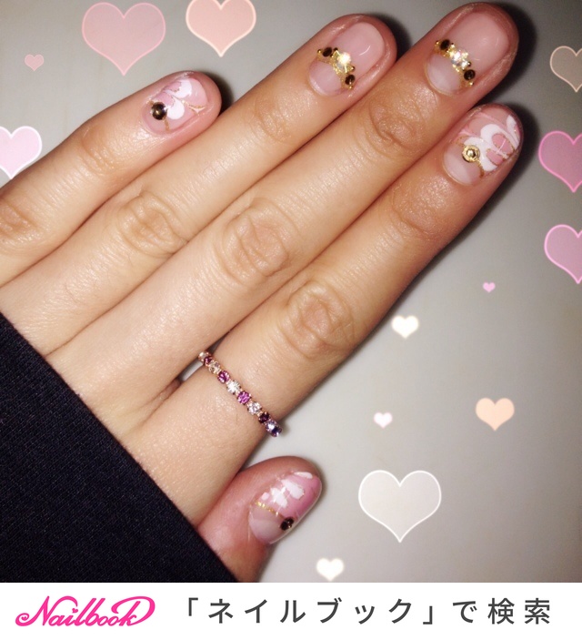 ハンド/マーブル/ピンク/ジェルネイル - あやちゃんのネイルデザイン[No.395140]｜ネイルブック