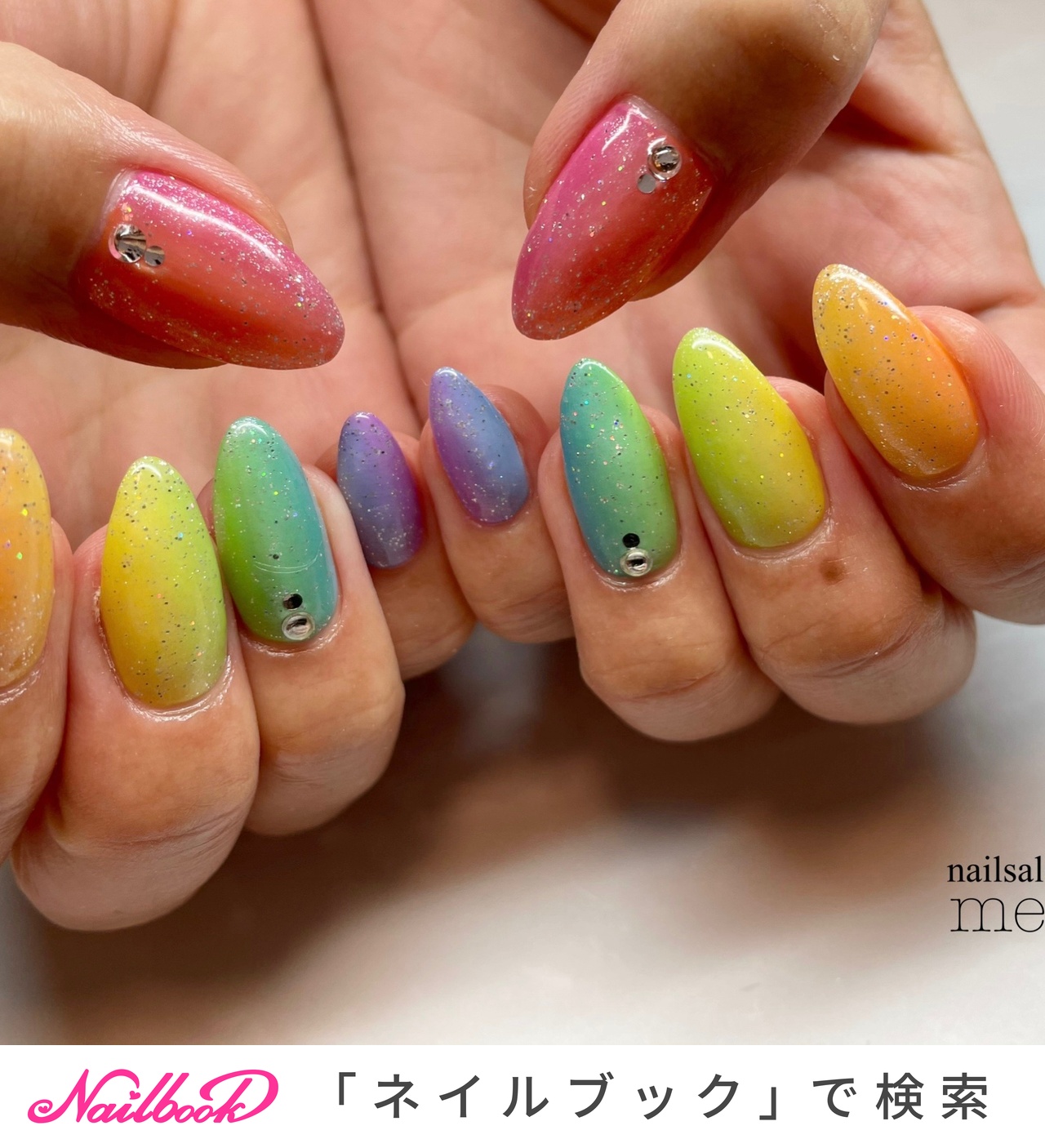 海/リゾート/浴衣/ハンド/グラデーション - nailsalon mellow 大山浩美のネイルデザイン[No.7430668]｜ネイルブック