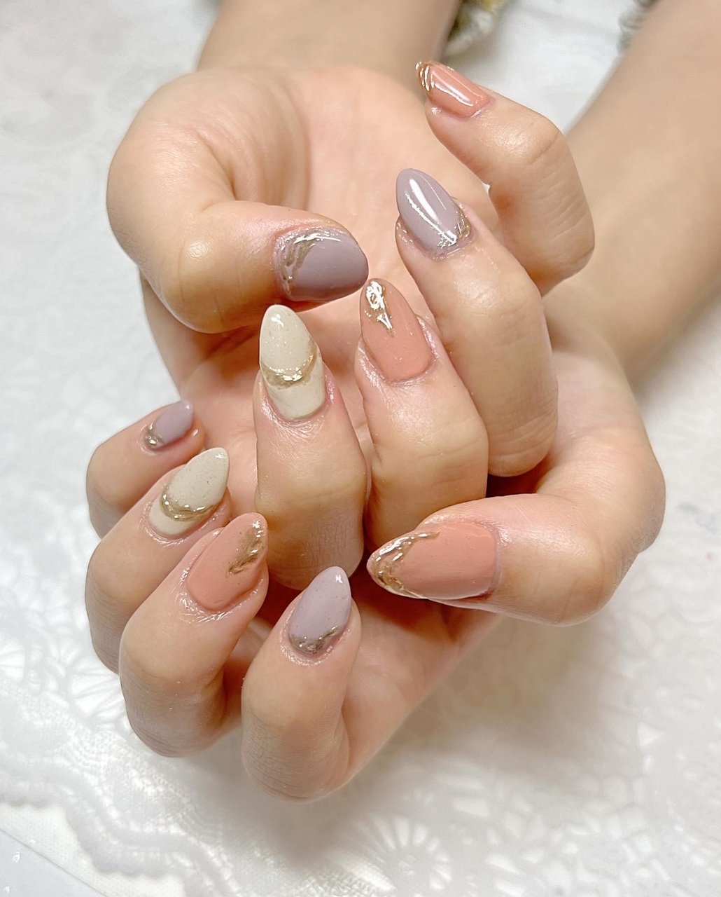 シンプル/ミラー/ワンホン - WAVE beauty salonのネイルデザイン[No.7463236]｜ネイルブック