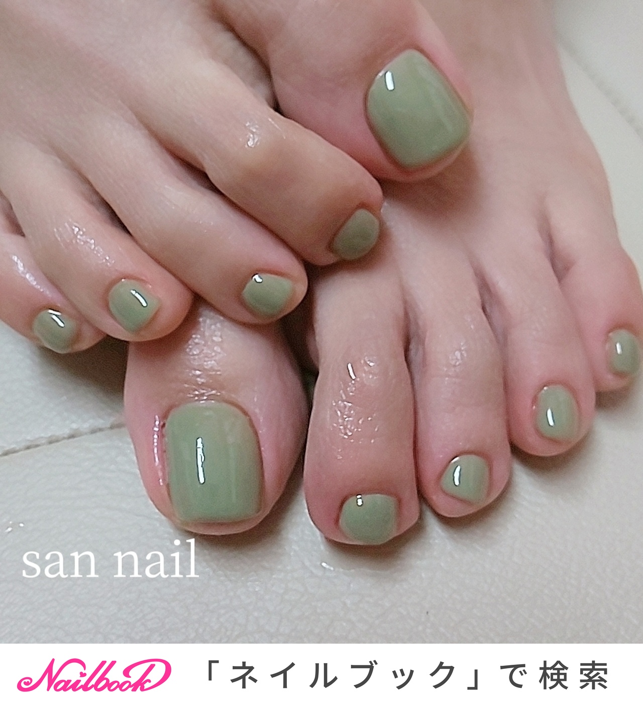 夏/秋/オールシーズン/デート/フット - san nailのネイルデザイン[No.7465418]｜ネイルブック