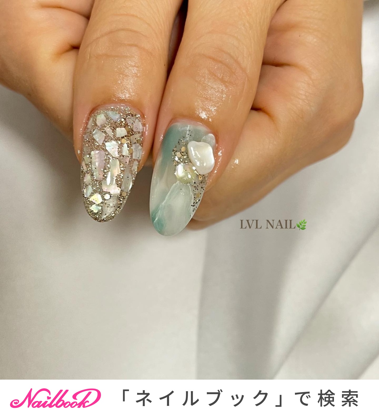 夏/オールシーズン/海/リゾート/ハンド - LVL NAIL🌿airiのネイルデザイン[No.7510586]｜ネイルブック
