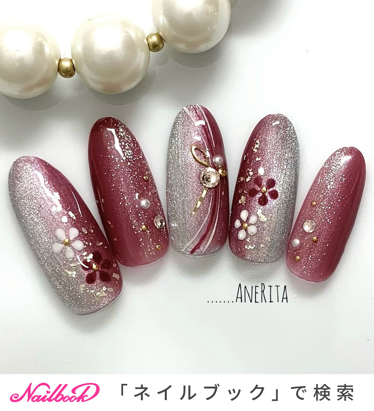 冬 お正月 成人式 卒業式 ハンド Nailsalon Anerita 切田茜のネイルデザイン[no 7792978]｜ネイルブック