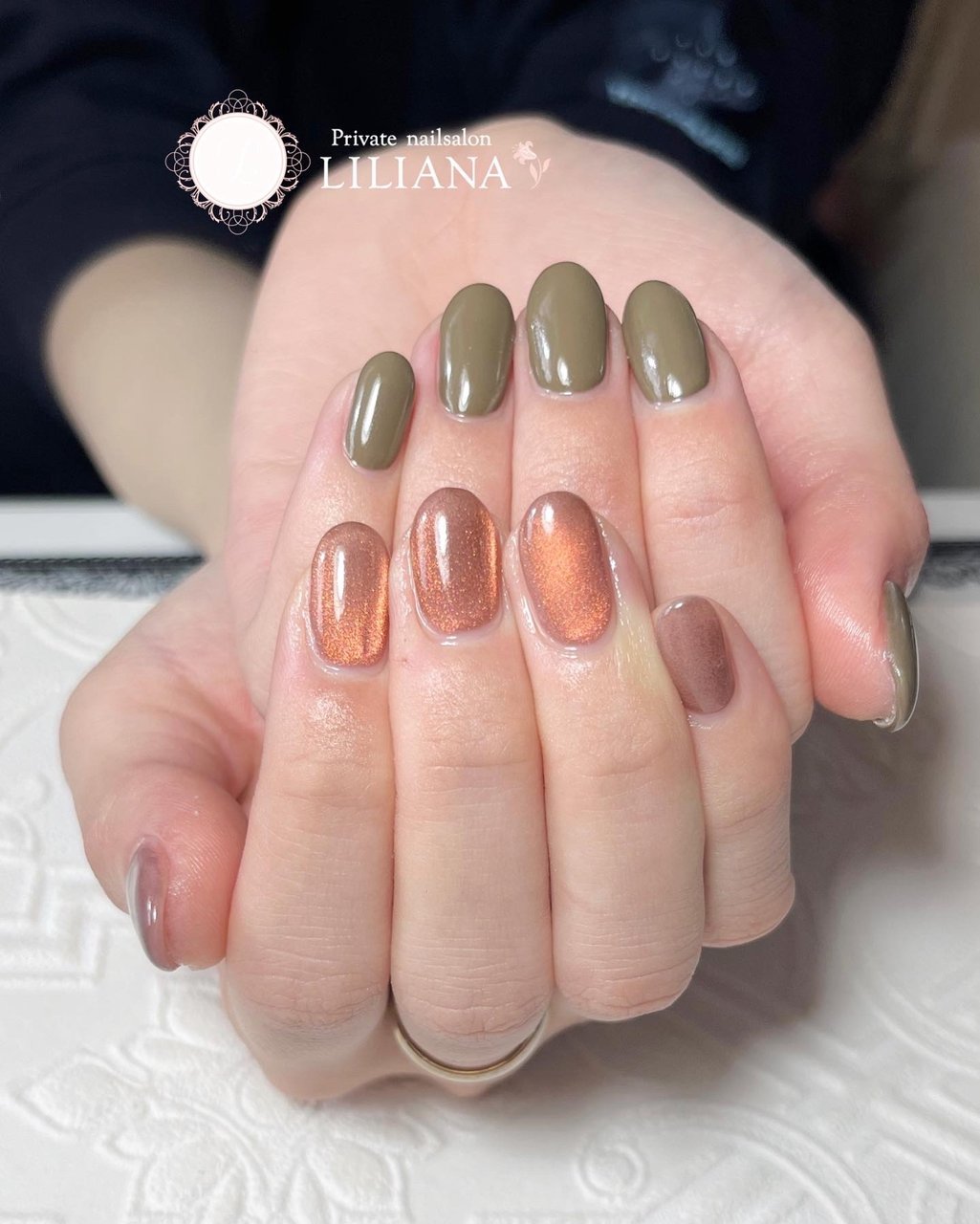 冬/オールシーズン/ハンド/ワンカラー/マグネット - Private nailsalon LILIANAのネイルデザイン[No ...