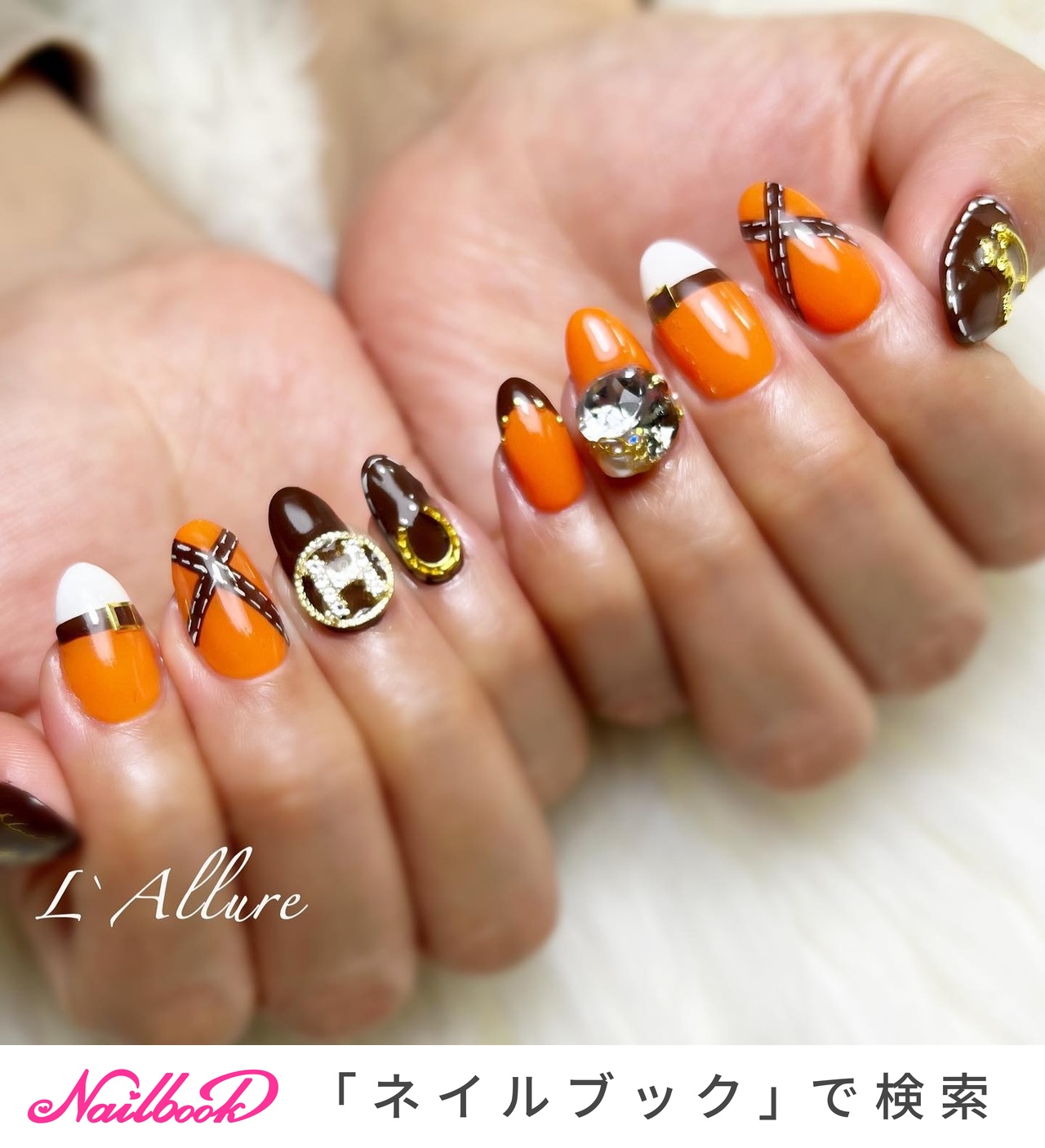 バレンタイン/リボン - NailSalon L’Allureのネイルデザイン[No.7870250]｜ネイルブック