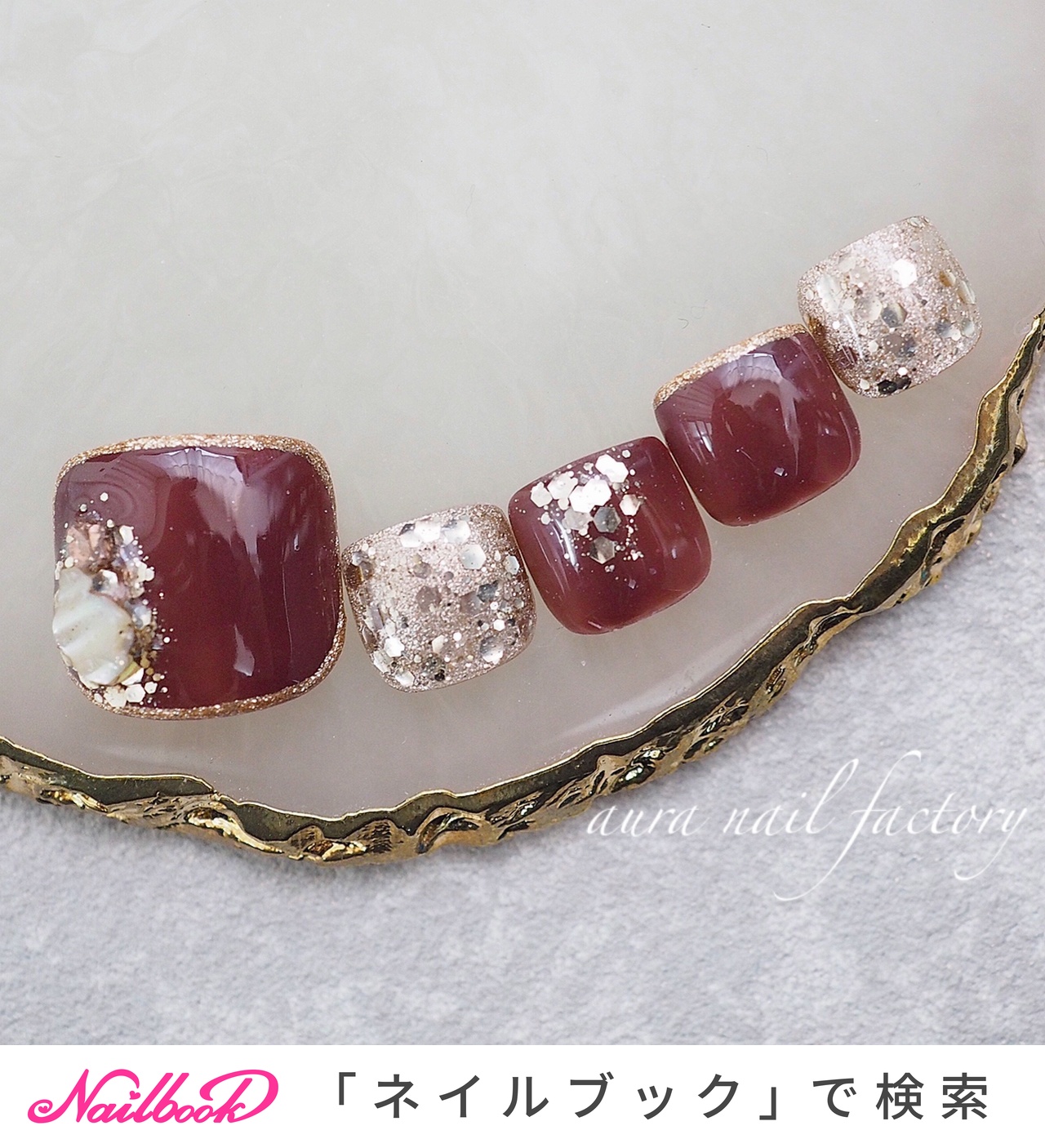 春/夏/オールシーズン/オフィス/フット - aura nail factory & schoolのネイルデザイン[No.7908358 ...
