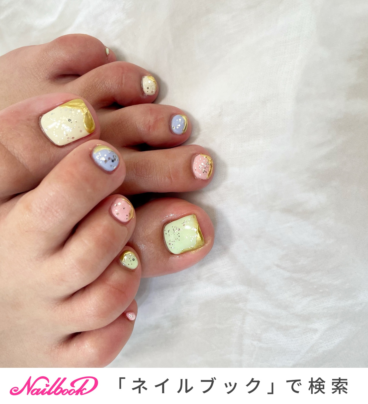 フット - ゆかりのネイルデザイン[No.7937607]｜ネイルブック