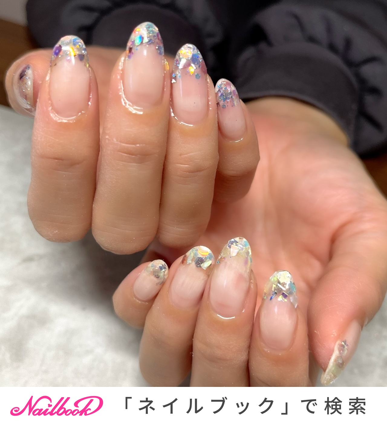 春/オールシーズン/オフィス/グラデーション/ホログラム - Felice Nailのネイルデザイン[No.7938349]｜ネイルブック