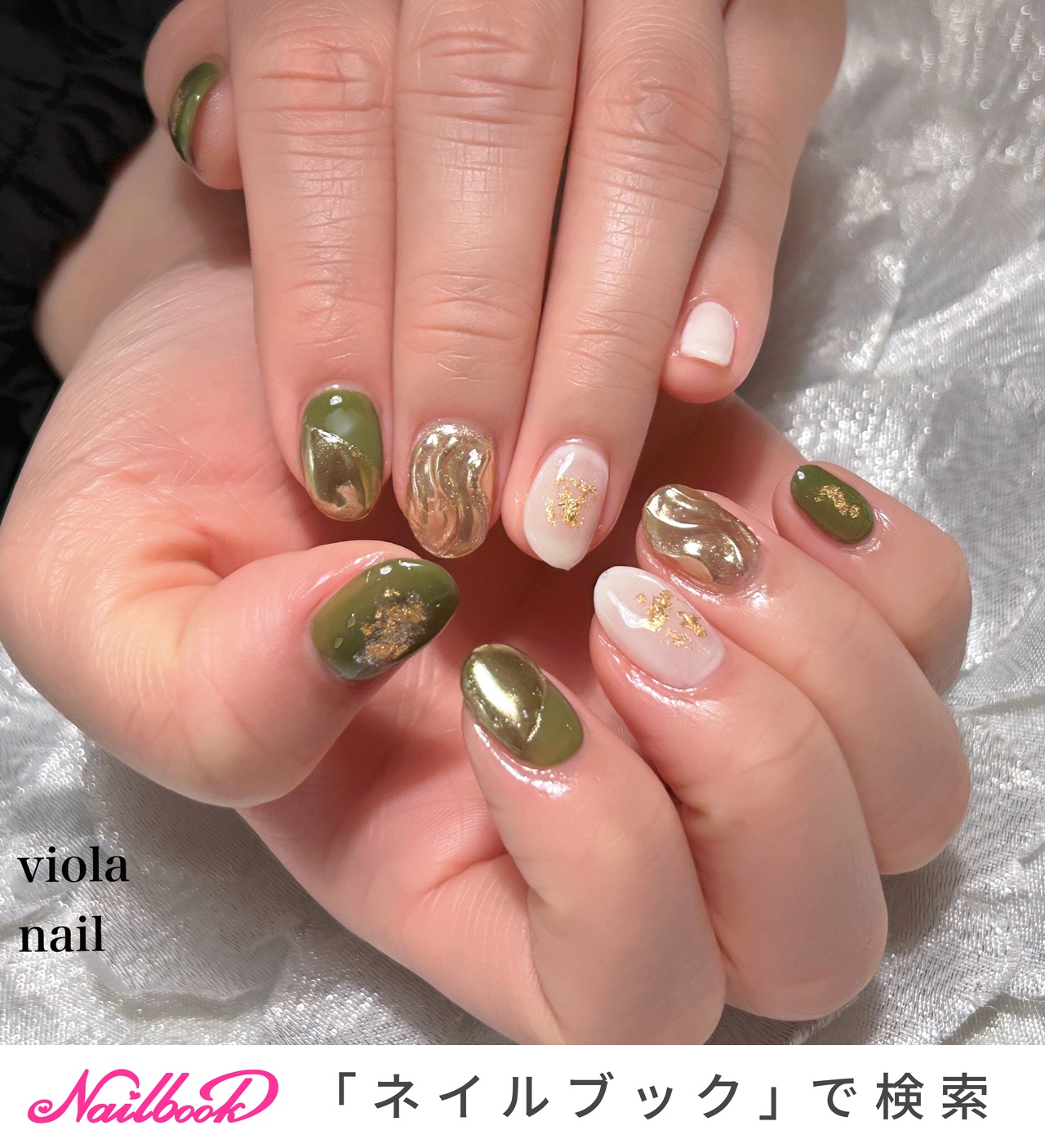 オールシーズン/女子会/ハンド/ミラー/ショート - Viola nailのネイルデザイン[No.7941994]｜ネイルブック