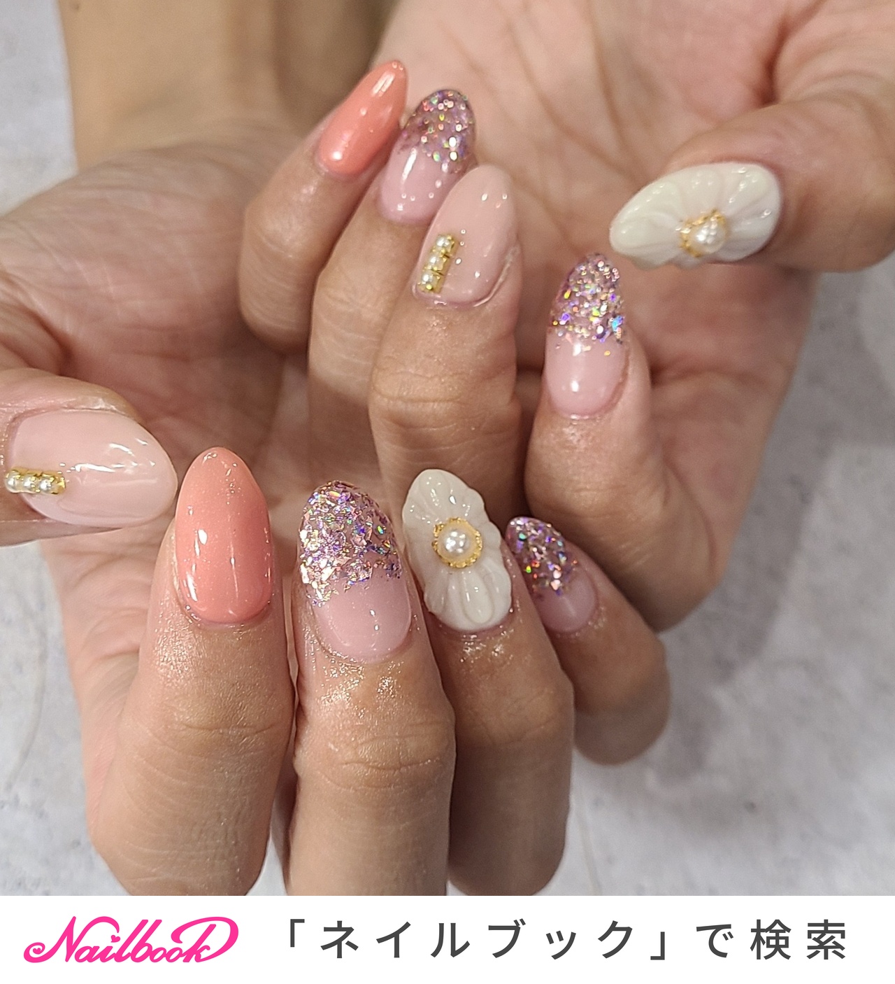 オールシーズン/ハンド/フラワー/3D - 1217rieのネイルデザイン[No.8005395]｜ネイルブック