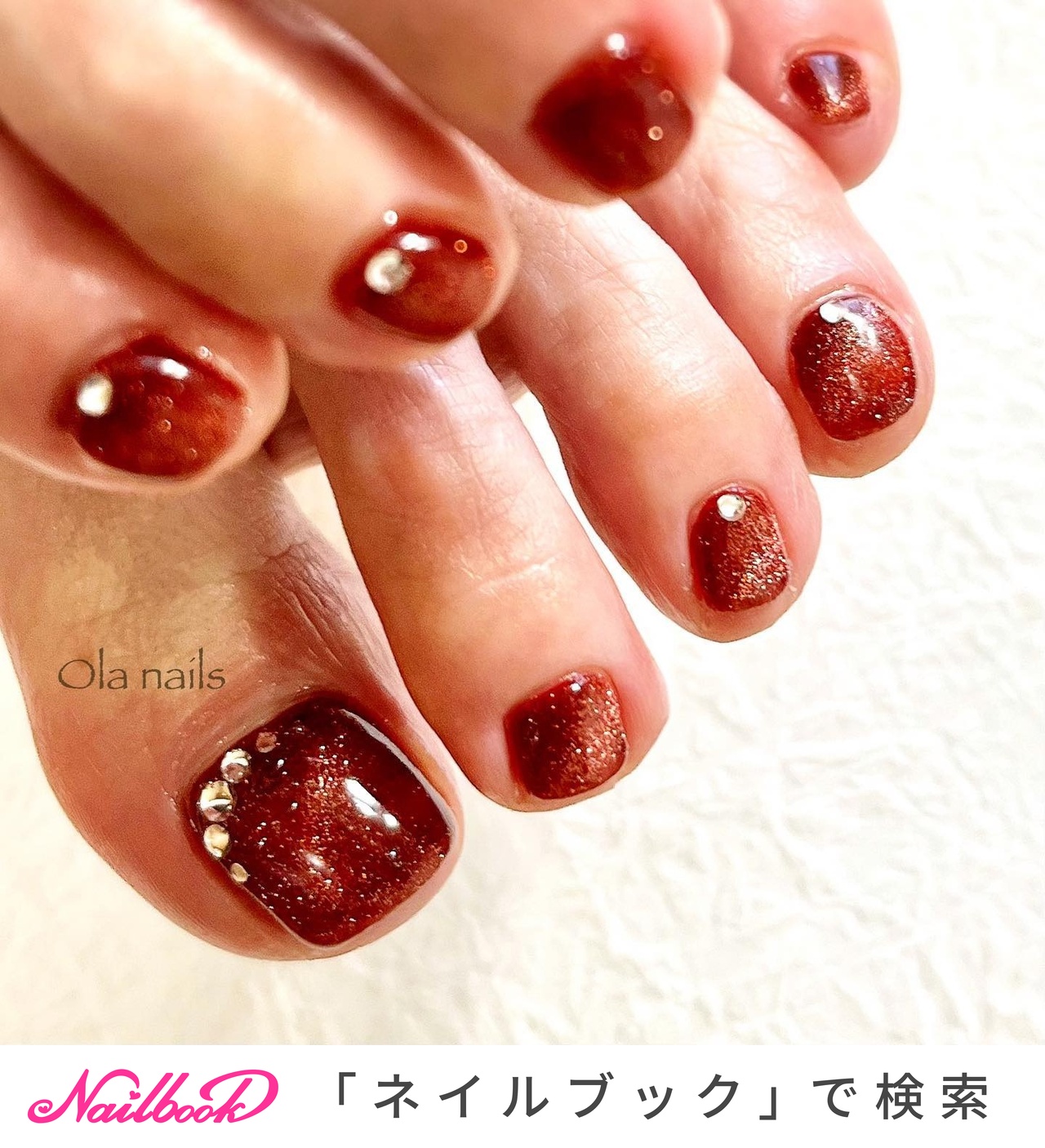 フット - Ola nailsのネイルデザイン[No.8150544]｜ネイルブック