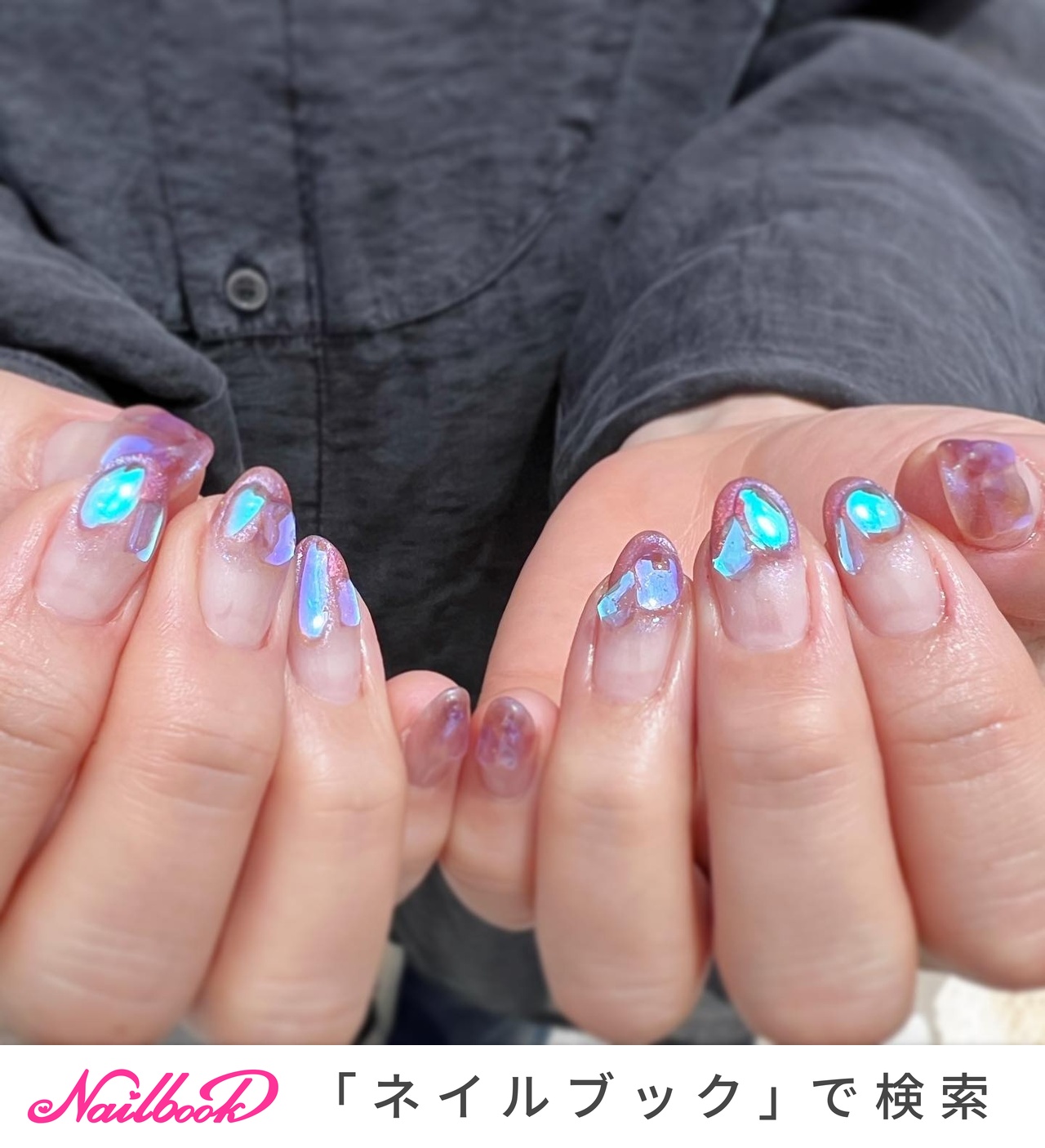 ニュアンス/マグネット/ミラー - soraのネイルデザイン[No.8157723]｜ネイルブック
