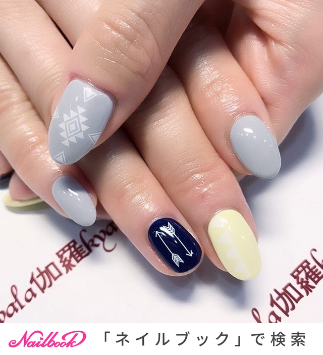オールシーズン/旅行/ライブ/オフィス/エスニック - gelnailsalon_kyalaのネイルデザイン[No.2278780]｜ネイルブック