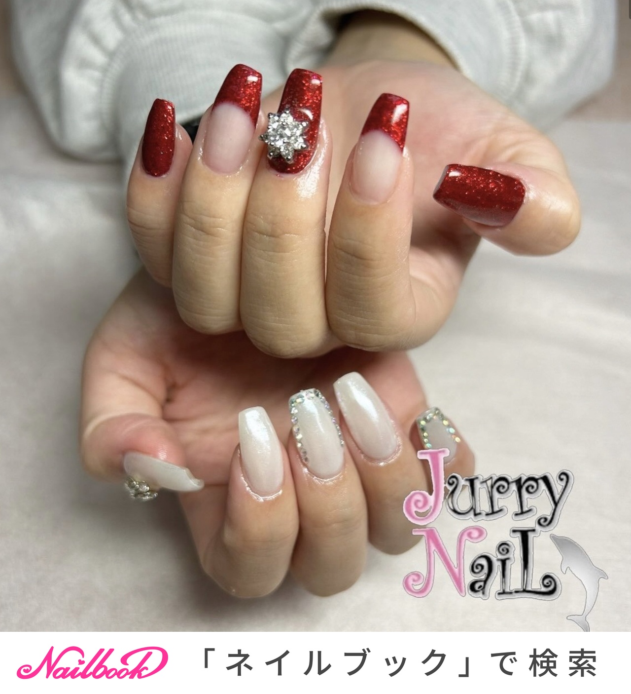 オールシーズン/ハンド/ラメ/キラキラ/ミディアム - ジュリーネイルのネイルデザイン[No.8491777]｜ネイルブック