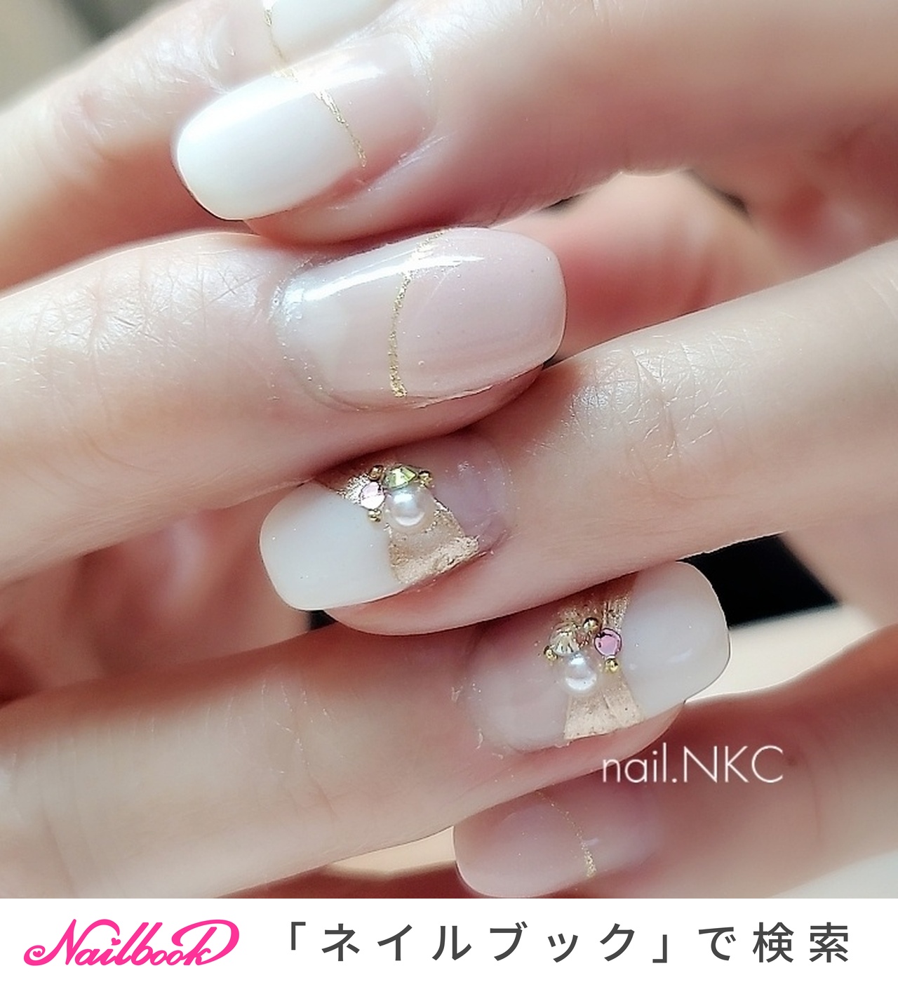 手が綺麗に見えるネイル/オールシーズン/オフィス/デート/ハンド - nail.NKCのネイルデザイン[No.8623424]｜ネイルブック