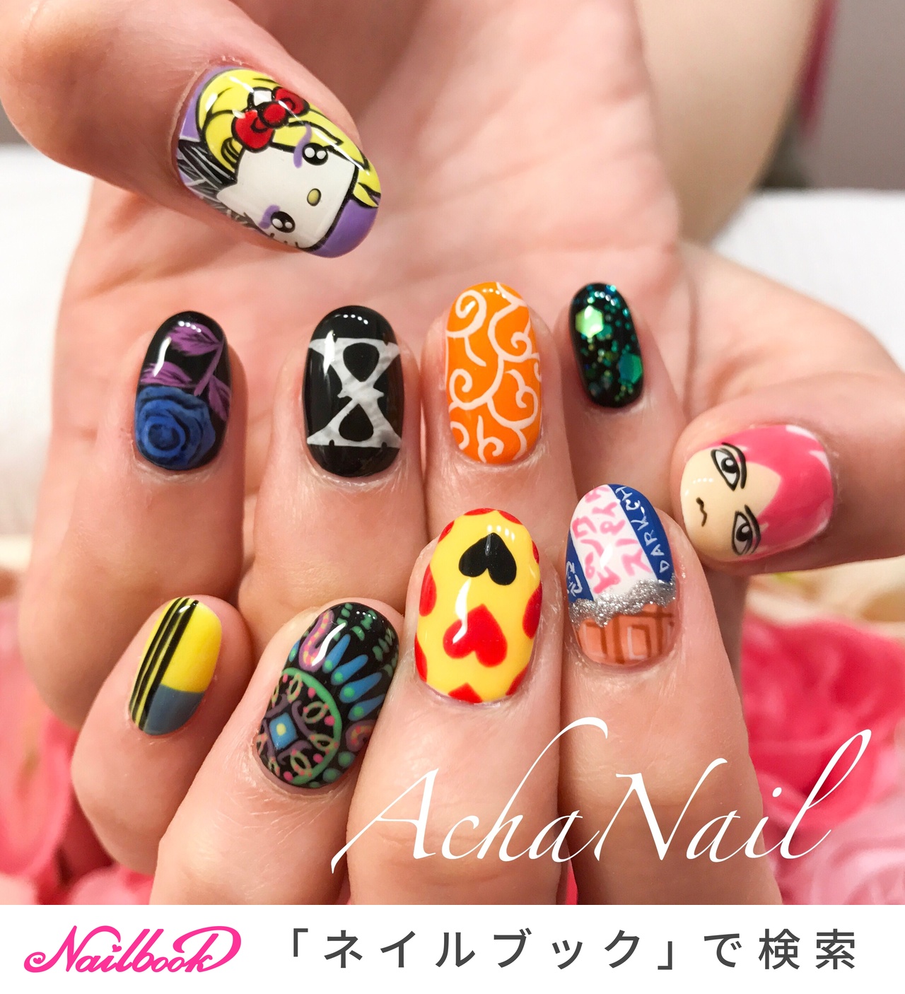 夏/ライブ/スポーツ/パーティー/ハンド - AchaNail 池袋ネイルサロンのネイルデザイン[No.2363734]｜ネイルブック