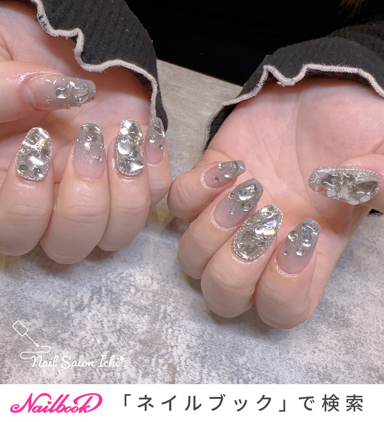 シルバー - Nail Salon Ichi Toyamaのネイルデザイン[No.8722366]｜ネイルブック