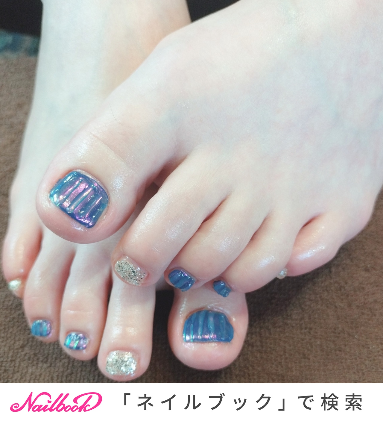 オールシーズン/旅行/梅雨/海/フット - harerutoiinaのネイルデザイン[No.8849802]｜ネイルブック