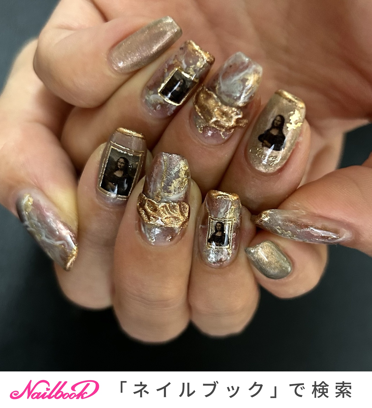 秋/オールシーズン/ハンド/水彩/大理石 - 茉実のネイルデザイン[No.9015413]｜ネイルブック