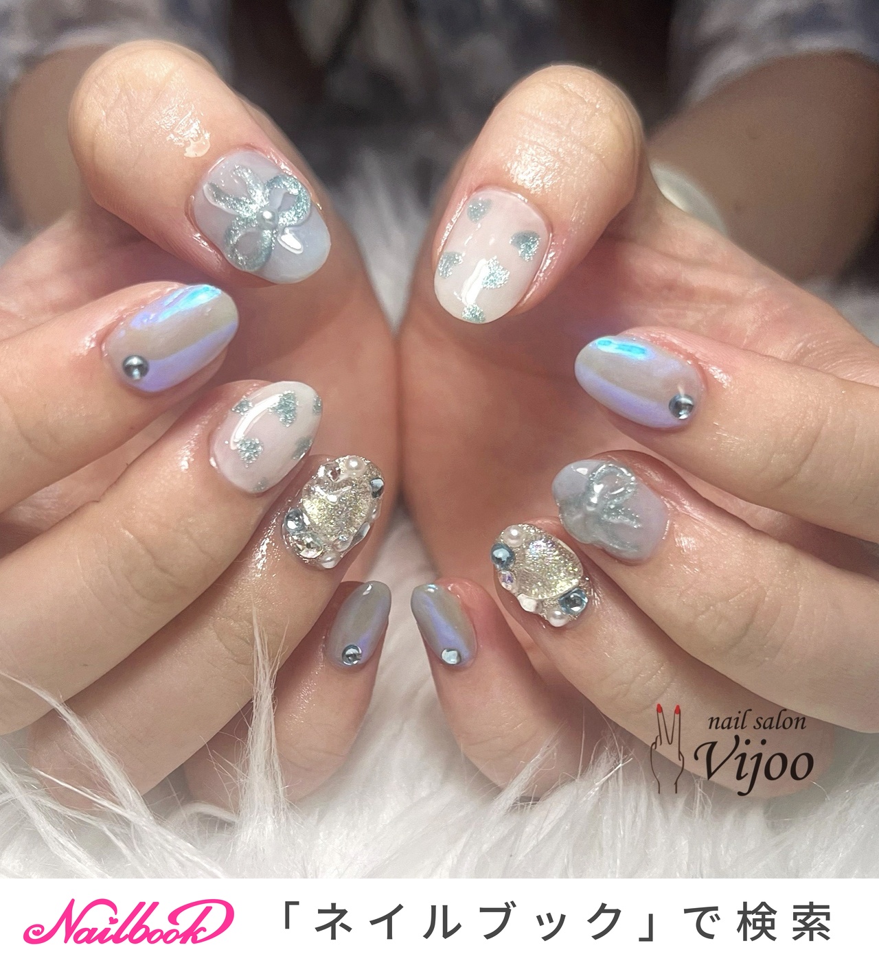 夏/オールシーズン/デート/女子会/ハンド - vijooのネイルデザイン[No.9026156]｜ネイルブック