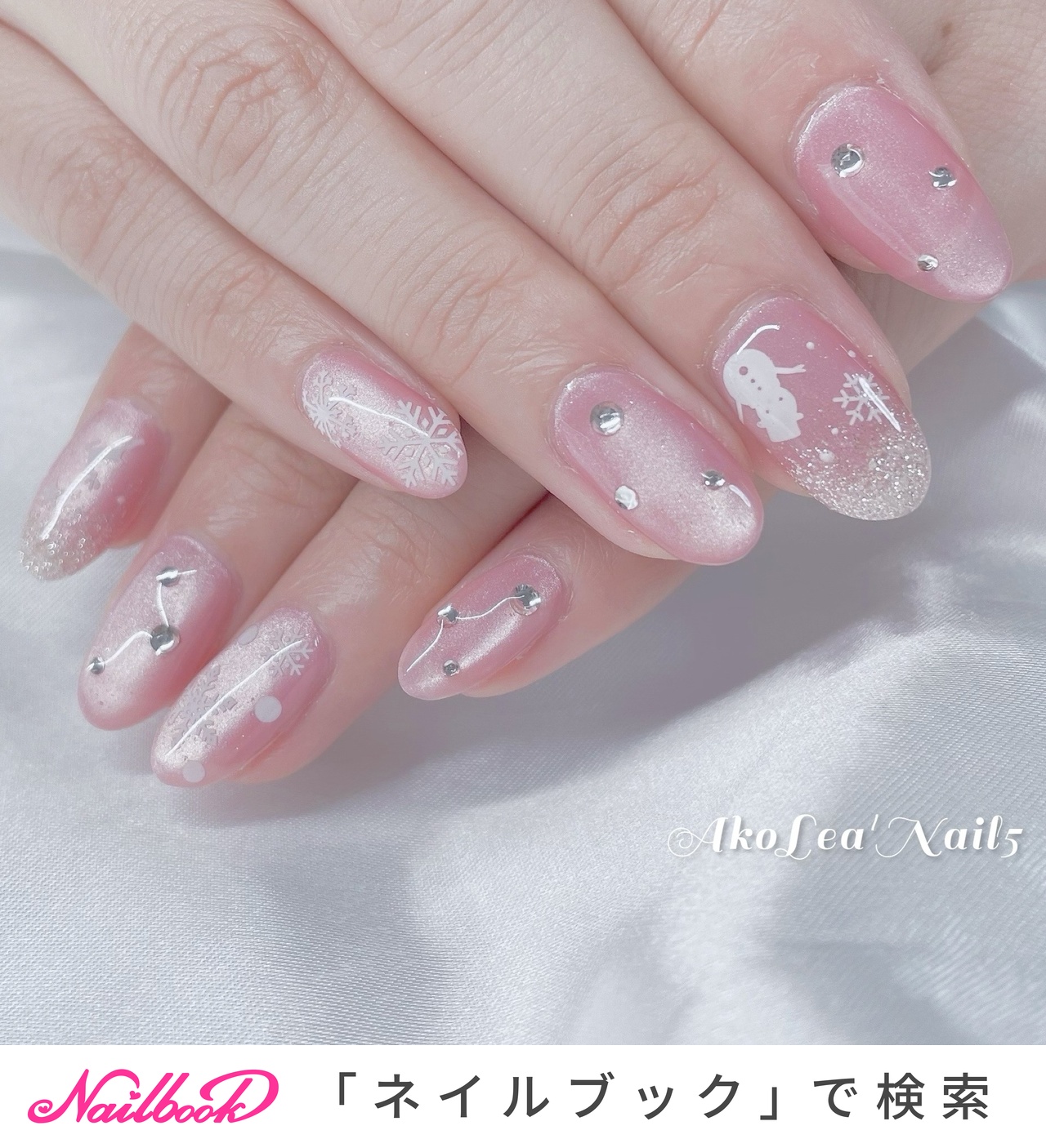 冬/クリスマス/デート/女子会/ハンド - AkoLea'Nail5のネイルデザイン[No.9039713]｜ネイルブック