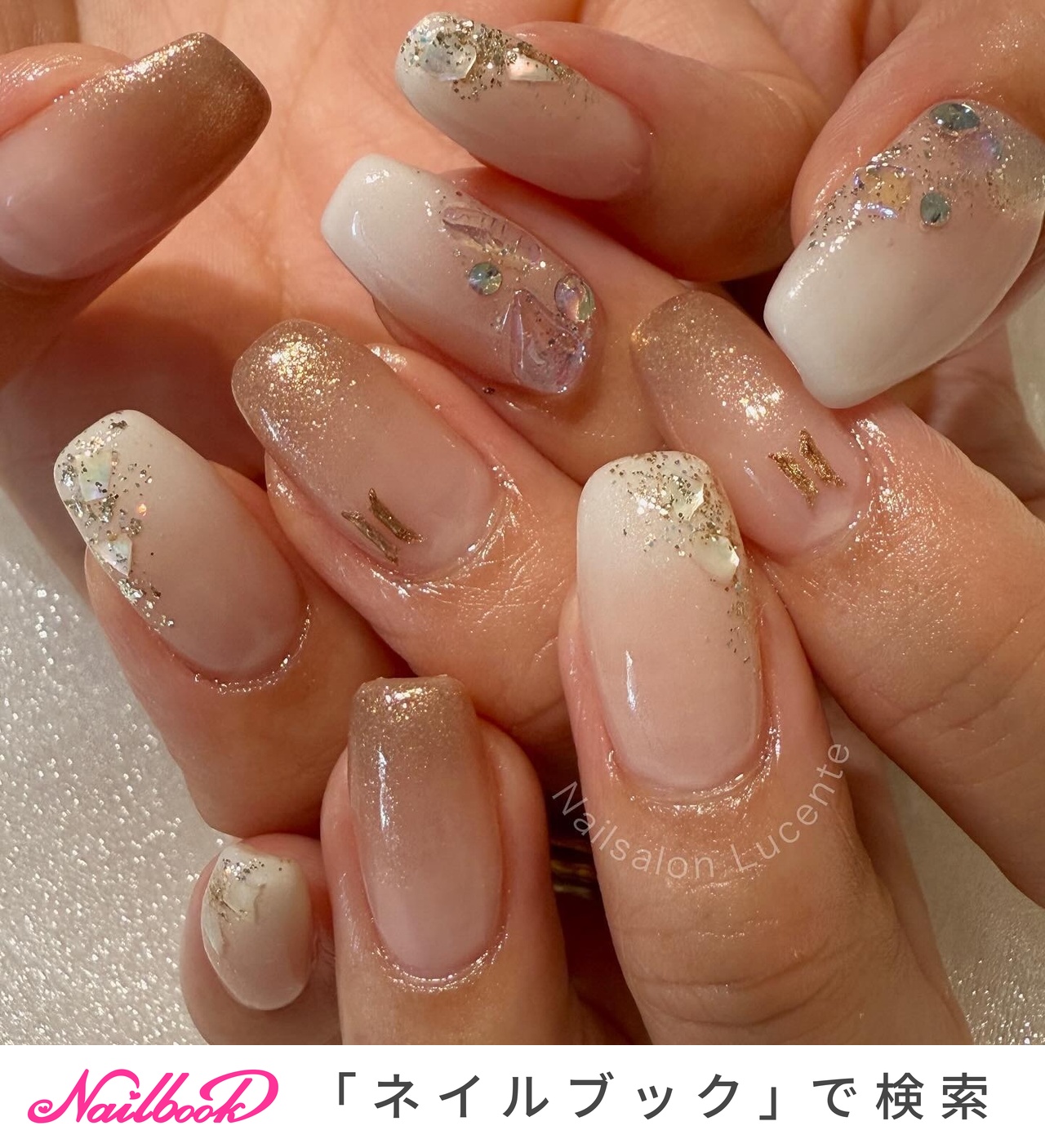 手が綺麗に見えるネイル/オフィス/ブライダル/ハンド/シンプル - Lucente 南鳩ヶ谷 - private nail salon -のネイルデザイン[No.9122651]｜ネイルブック