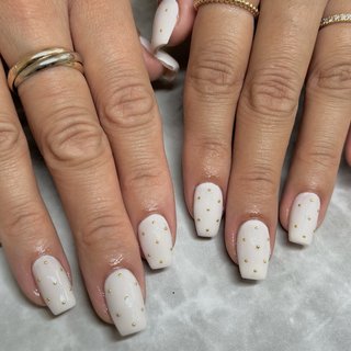 ビジュー/ラメ/ワンカラー/デニム/ロング - MOM NAILのネイル ビジュー/ラメ/ワンカラー/デニム/ロング - MOM NAILのネイル