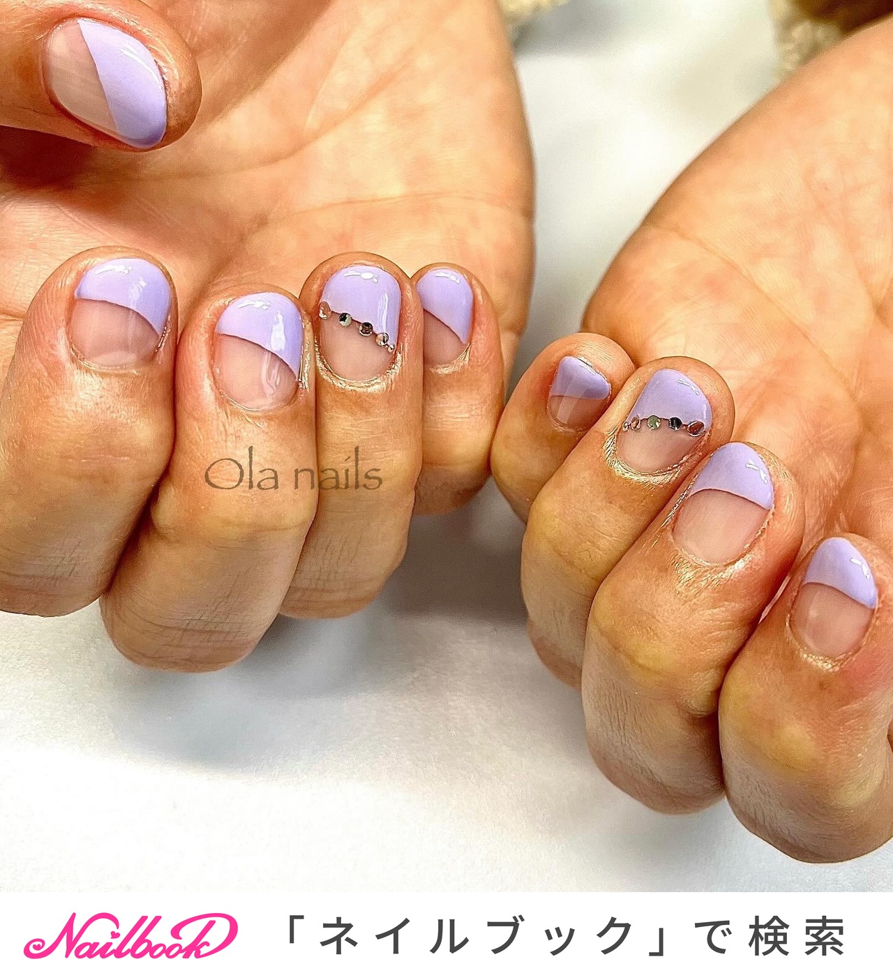 大人/パープル - Ola nailsのネイルデザイン[No.9269912]｜ネイルブック