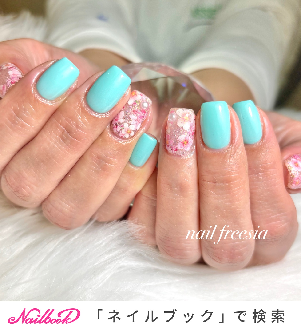 春/リゾート/パーティー/女子会/ハンド - nail freesia ネイルフリージアのネイルデザイン[No.9333403]｜ネイルブック