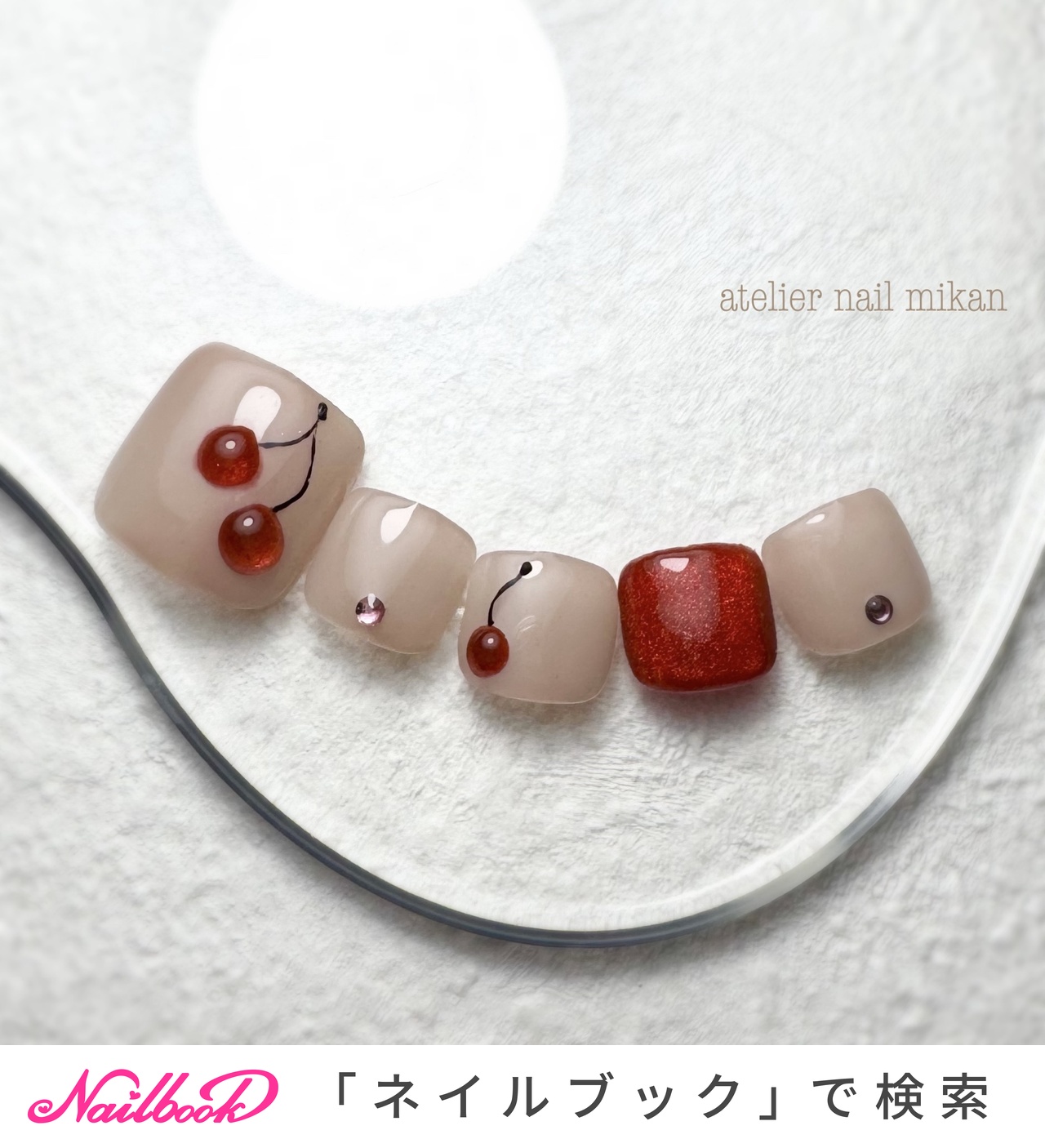 春/夏/オールシーズン/オフィス/フット - atelier nail mikan / みかん🍊のネイルデザイン[No.9367836]｜ネイルブック